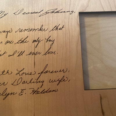 Handwriting Sign/ Handwritten Plaque/ Handwriting Frame/ Handwriting ...