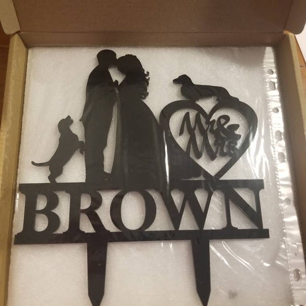 Plus Size Bride Wedding Cake Topper,cake Toppers Silhouette, Oversize ...