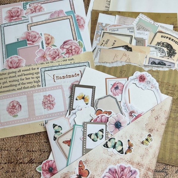 Printable Bundle Instant Download Junk Journal Kit Fussy Cut Journal ...