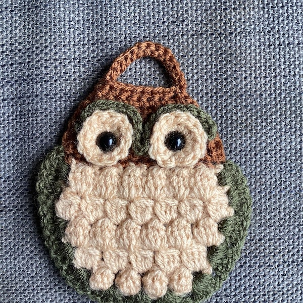 Woodland Owl Pouch Crochet Pattern · No-sew DIY Yarn Fiber Art Tutorial ...