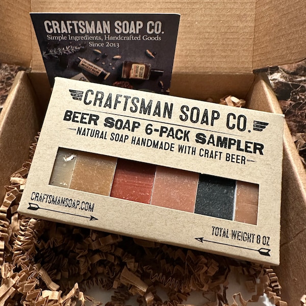 Beer Soap Sampler Set, California Craft Ales & Lagers, Handmade ...