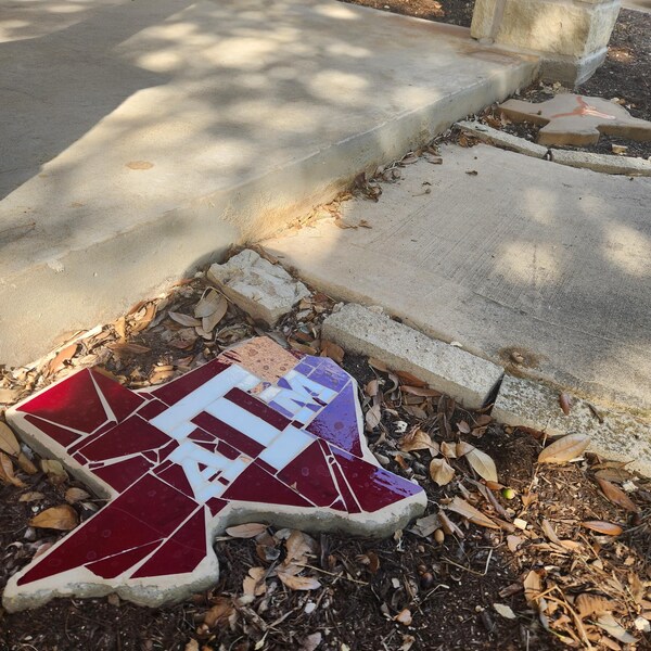 Texas Flag Stepping Stone With Mosaic Top! - Etsy
