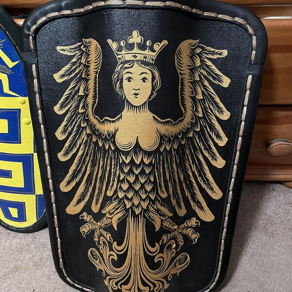 Small Buckler Shield, Medieval Wooden Shield, Viking Round Shield, HMB ...