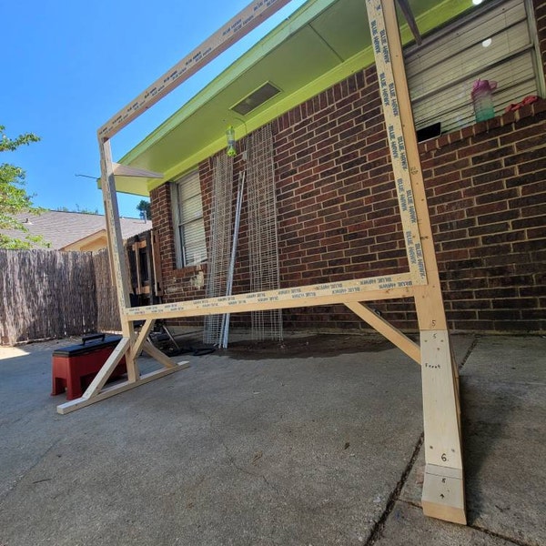 Wooden Free-standing Frame for Rug Tufting Pine Strong and Stable, Two ...