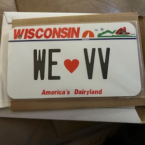 Personalized Virginia License Plate Decals - Stickers Version 2 ( Sheet ...