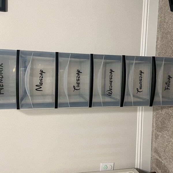 Days of the Week Label Set, Days of the Week Stickers, Home ...