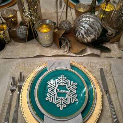 Personalized Name Ornament Sleigh Bell Custom Gift Tag Christmas ...