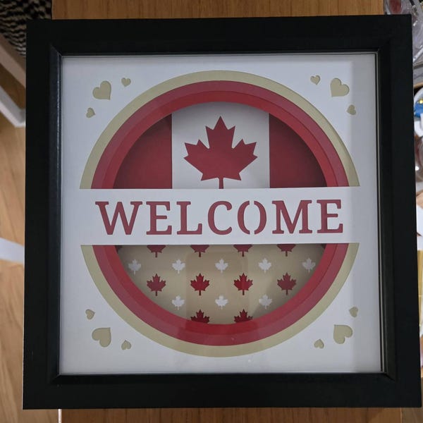 3D Moon Welcome Shadow Box, Floral Svg, 3D Mandala, Flower Shadow Box ...