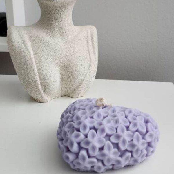 Wavy Pillar Swirl Candle Small| Custom Color & Scent|shaped Candle ...