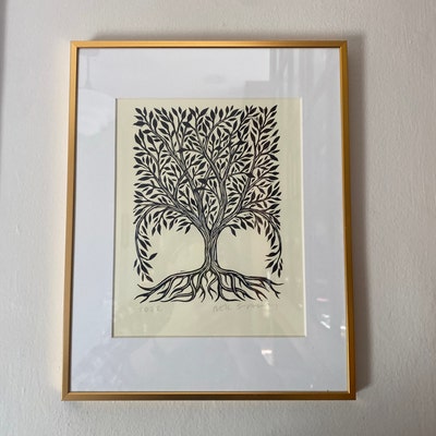 Pointer Finger Woodcut Print on Wood Manicule Hand Art - Etsy