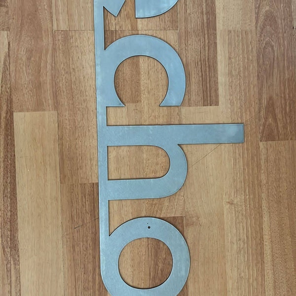 Custom Sign, Custom Metal Word Sign, Steel Lettering, Metal Sign ...