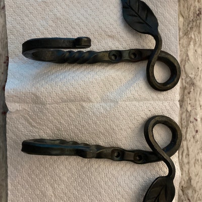 Leaf Hook Blacksmith Hand Forged Coat Hook - Etsy