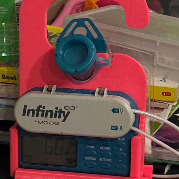 Infinity Feeding Pump Caddy – No Screw – Portable G-tube Pump Stand ...