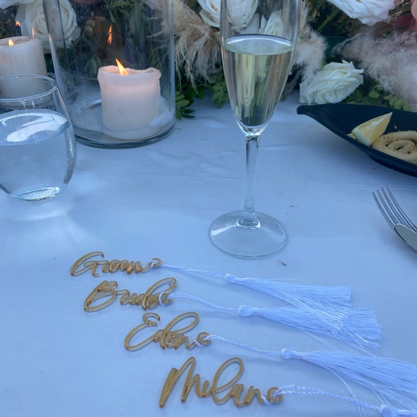 Unique Place Cards Wedding Place Name Tags Place Setting Wedding Favour ...
