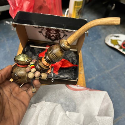 Odin the Wanderer Ansuz Rune Wood Pipe / Wooden Viking Thor Frigga ...