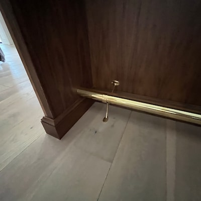 Custom Polished Brass Bar Foot Rail Kit High Quality Metal Bar Foot ...