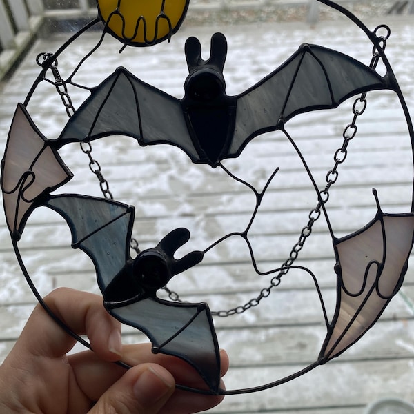 Pink Suncatcher Monarch Butterfly Flowers Stained Glass Picture Home ...