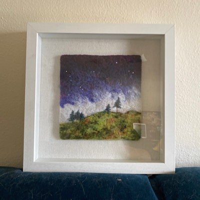 Felt Art, Needle Felted, Tree, Wool Art, Needle Felt Painting, Felt ...