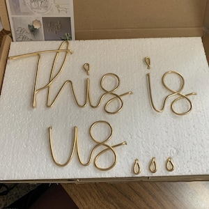 This is Us - Wire Wall Words - Bespoke Art - Etsy