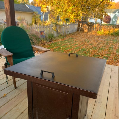 Square Metal Fire Pit Ring Lid Cover - Etsy