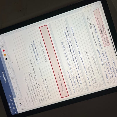 Notes & Overlay Shapes Digital Planning Sticker Set - Etsy