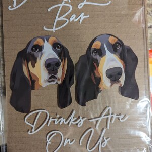 Pet Wedding Bar Sign, Open Bar, Acrylic Sign, Custom Dog Wedding Sign ...