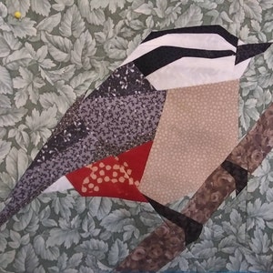 Starling Bird Paper Piecing Pattern | Etsy