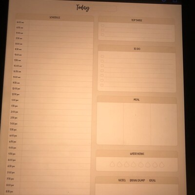 Daily Planner Goodnotes Template, Undated, Digital Planner Pdf, Cute ...