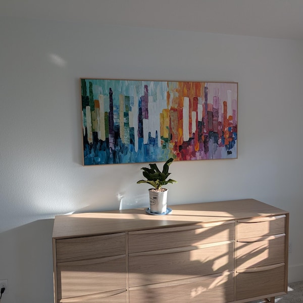 Original 3D White Minimalist Textured Wall Art Triptych Ocean Wave Painting on Canvas Neutural ...