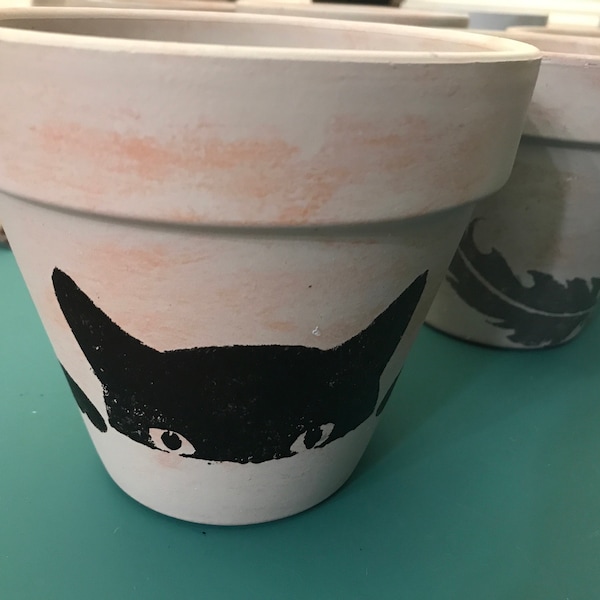 Peeking Cat Stencil - Reusable Peeking Cat Stencil-diy Craft Stencil ...