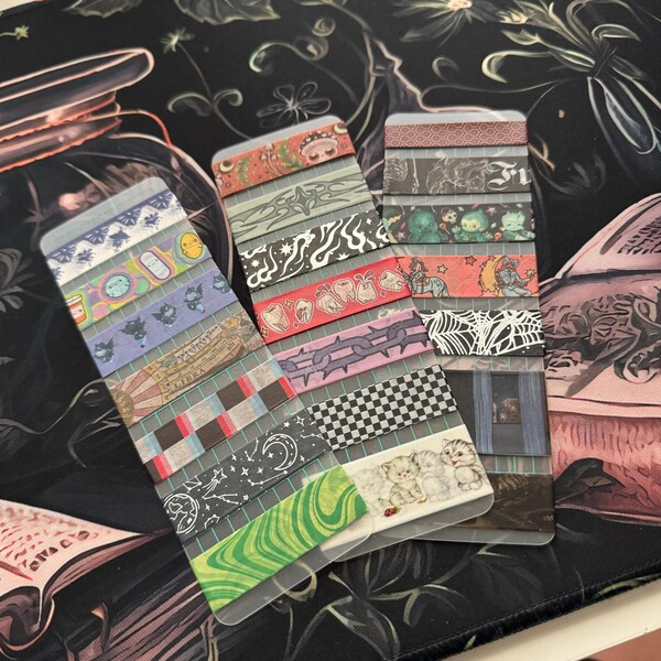 Set of 3 or 5, Washi Tape Boards, Portable, Dispenser, Storage - Etsy