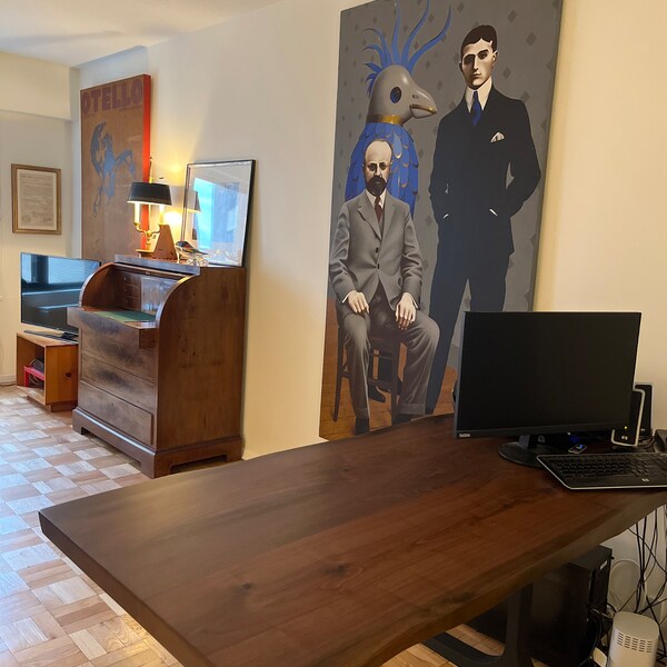Farmhouse Dining Table, Custom Amish Made Kitchen Table, A Frame Solid ...