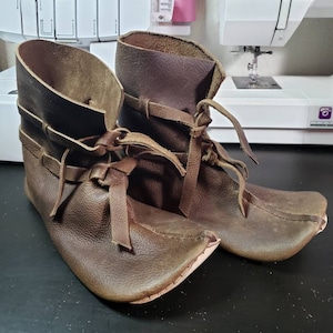 Viking Leather Ankle Turn Shoe Pattern - Etsy