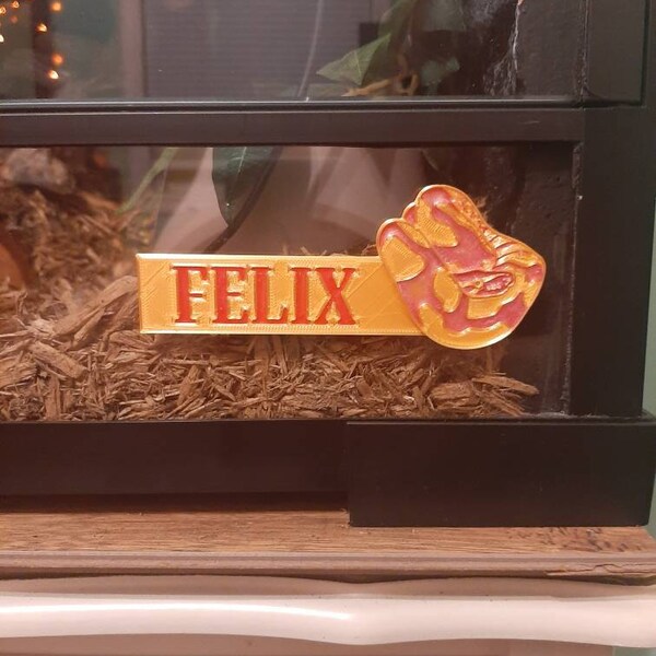 Ball Python Custom Name Plaque - Etsy