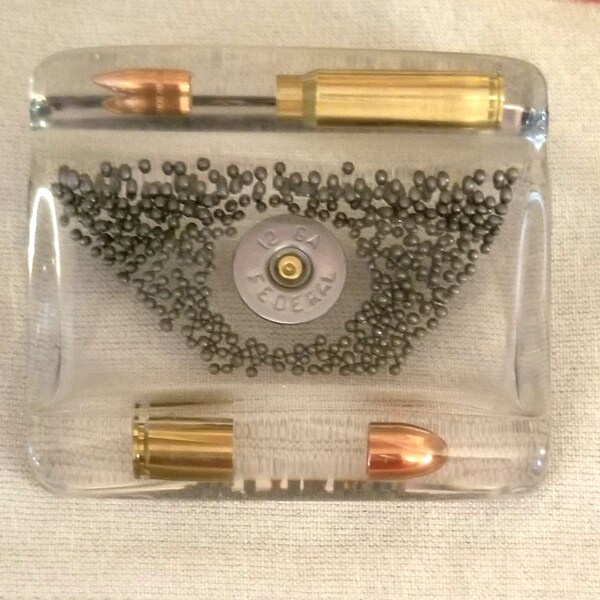 3 Gun Competition Themed Bullet Business Card/pen Holder - 9mm, .223 ...