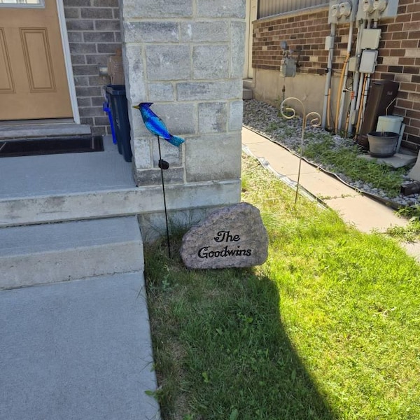 Address Stone - Artificial, With House Number Only, Small Size 18" X 18 ...