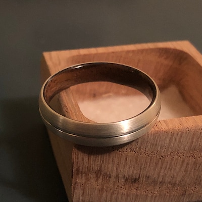 Silver Ring, Sterling Silver Ring, Wood Ring, Wooden Ring, Wedding Ring ...