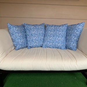 Solid Blue Pillow COVER Solid Blue Throw Pillow Solid Indigo | Etsy