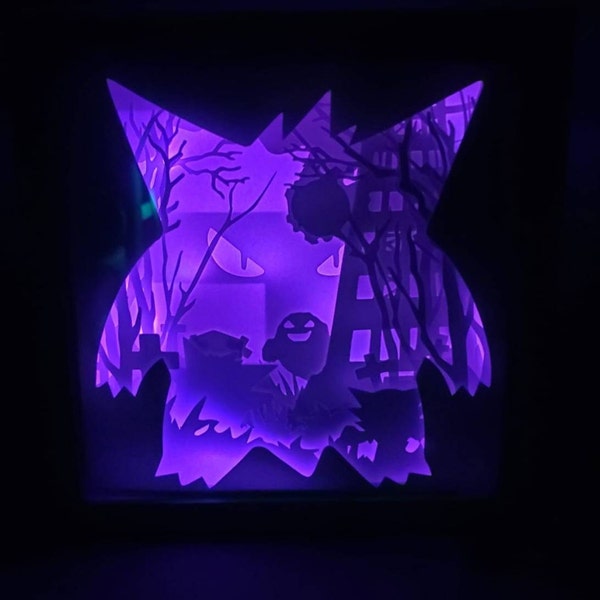 Gengar Haunter Ghastly Pokemon Stencil Silhouette SVG File PNG File ...