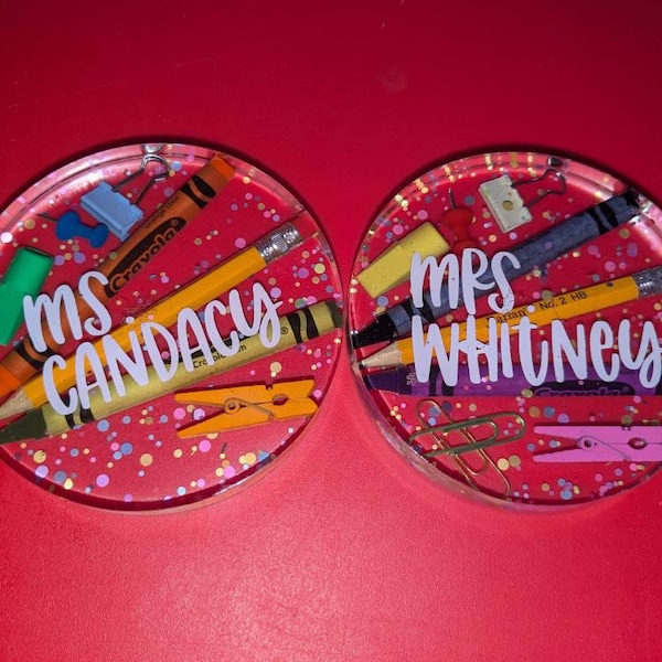 Personalized Teacher Appreciation Coaster - Etsy