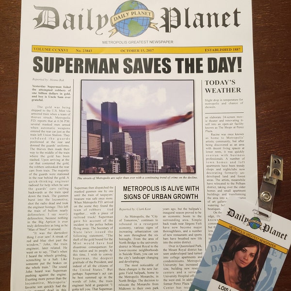 Supergirl CATCO Magazine Fan Art Front Page - Etsy