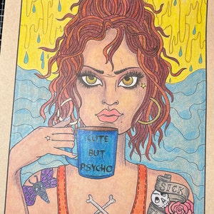 Digital Instant Download Miss FINTASTIC Inspirational Coloring - Etsy