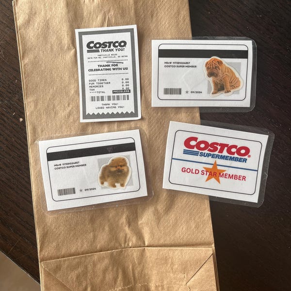 Printable Costco Party Favor Tags- Editable on Canva, Digital Download ...