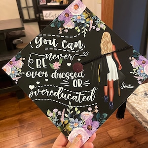 Pinkie Pearl and Educated Pretty Girls Grad Cap Topper AKA | Etsy