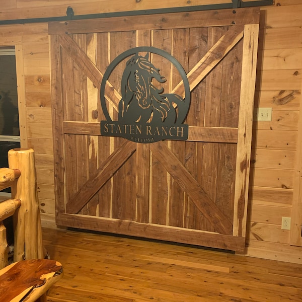 Monogram, Horse, Equestrian, Barn Sign, Metal, Personalized, Wedding ...