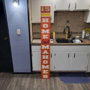 Chiefs Welcome 6ft Porch Sign Chiefs Welcome Sign Chiefs Porch Leaner ...