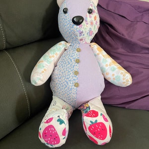 Simplicity A2115 Pattern Memory Bear Pattern Plush Sewing Pattern ...