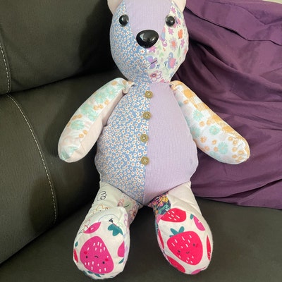 Simplicity A2115 Pattern Memory Bear Pattern Plush Sewing Pattern ...