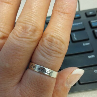 Be Still Ring Sterling Silver Ring Gifts for Her - Etsy