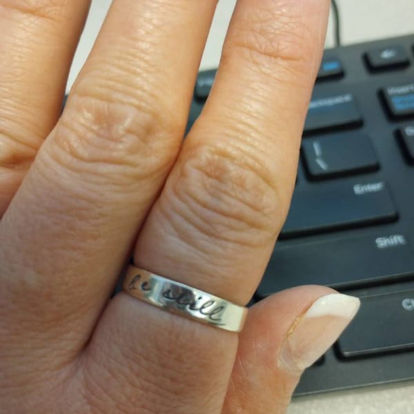 Be Still Ring - Sterling Silver Ring - Gifts for Her - Etsy